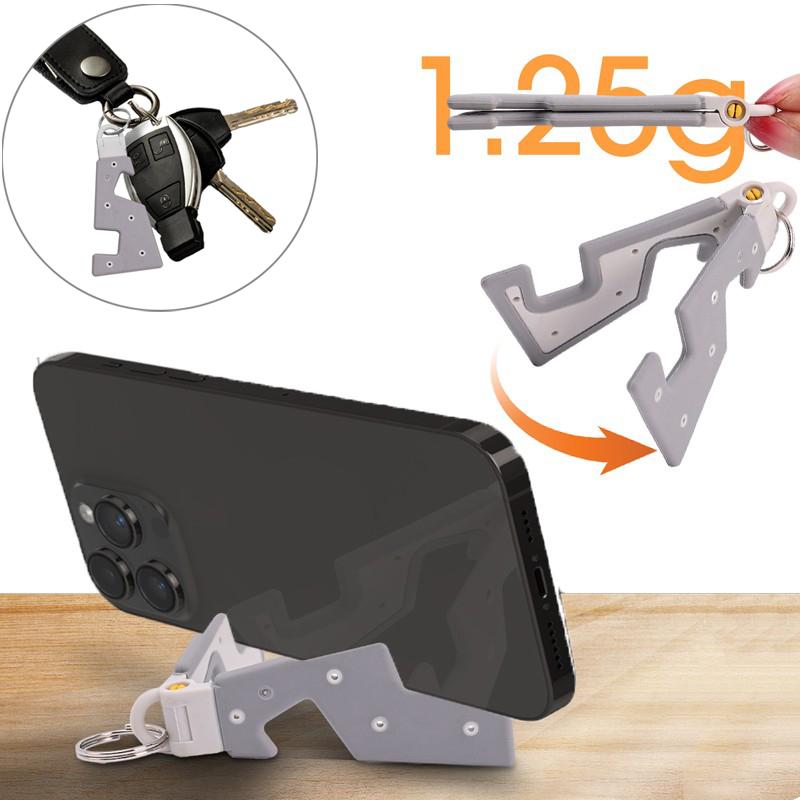 Pemegang Telefon Meja Lipat Mudah Alih, Universal, dengan Rantai ...