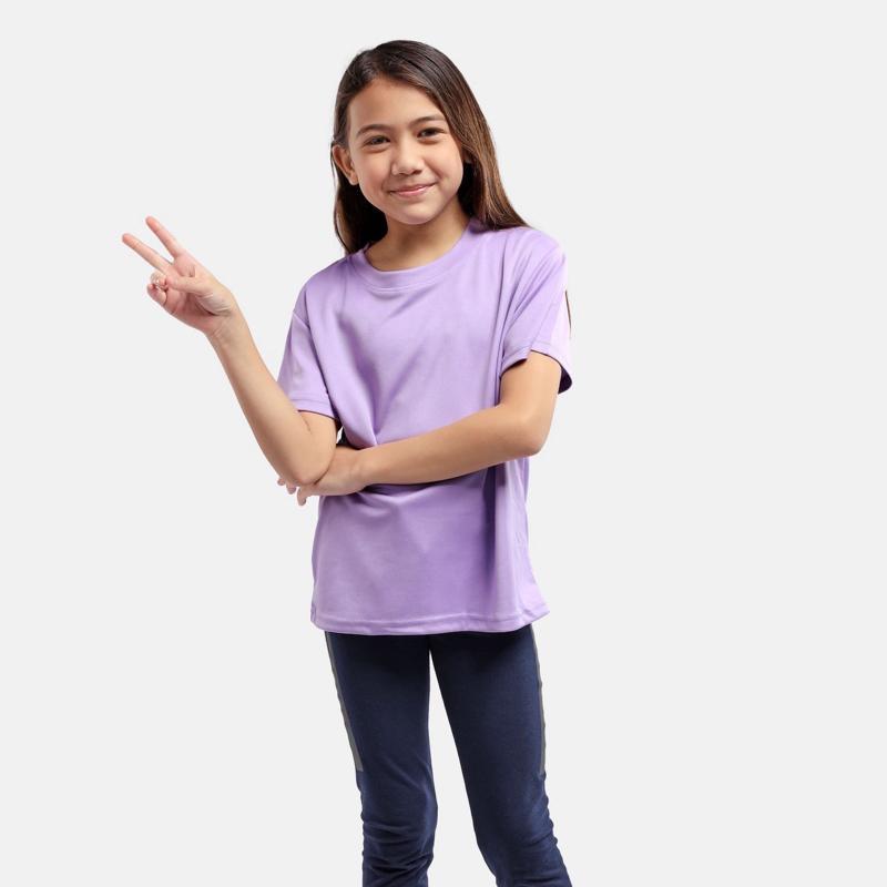 Baju T-Shirt Kanak-Kanak Unisex Baju Sekolah Baju Sukan Microfiber ...