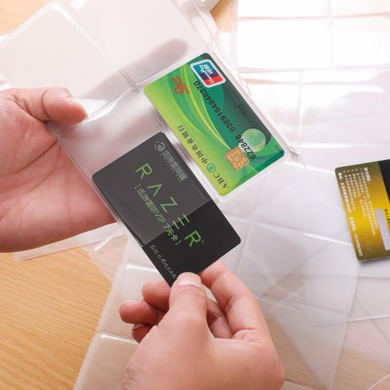 6pcs/8pcs set Transparent Matte Pvc Credit Card Cover Bank card ...