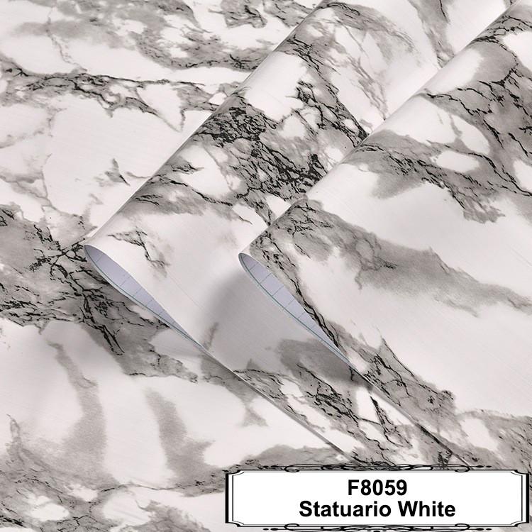[ STATUORIO WHITE ] PVC MARBLE STICKER / MARBLE WALLPAPER / MARBLE ...