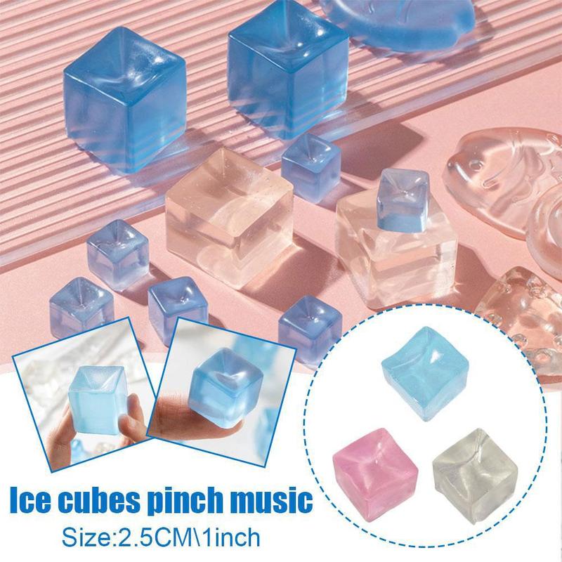 Mini Release Stress Transparent Small Ice Block Pinch Music Children ...