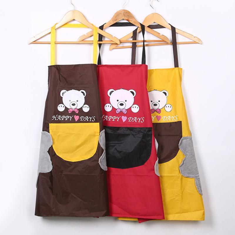 Kitchen Waterproof Baju Apron With Hand Wipe Kain Apron Masa - TikTok ...