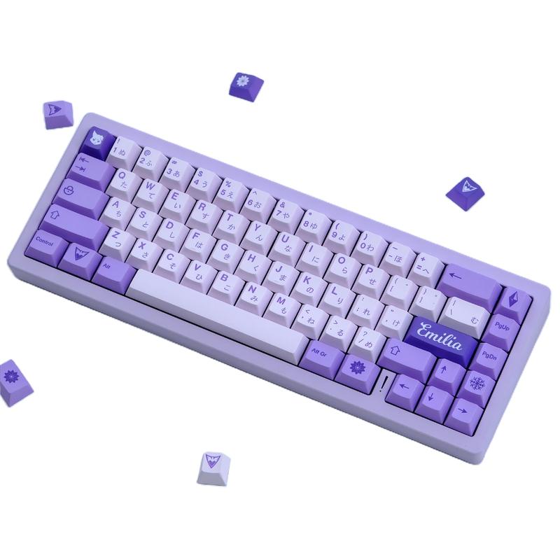 124PCS Frost Witch Keycaps XDA Profile Full Set Keycap Thick - TikTok ...