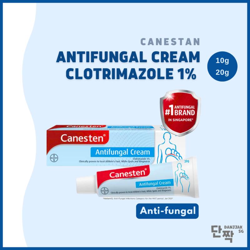 Canesten 1% Clotrimazole Cream 10g/20g (Skin and Foot Fungal Treatment ...