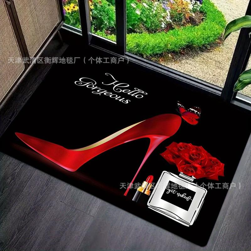 40x60cm Diatom Mud Doormat Decor Print Carpet Soft Flannel Non-Slip ...