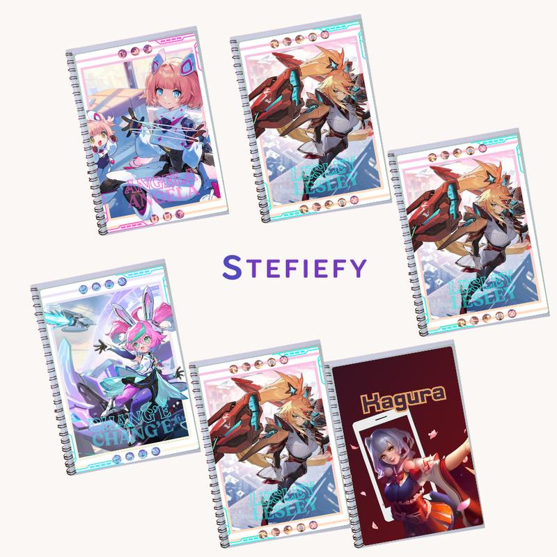ML Characters Spiral Notebook | Ruled 50 leaves | Glossy Finish ...