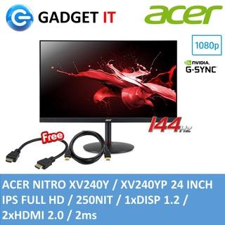 ACER NITRO XV240Y P / XV240YP 24 IPS 2MS 144HZ FHD GAMING MONITOR ...