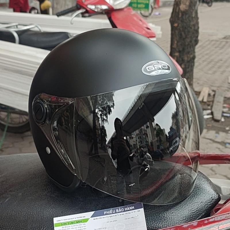 Nón Bảo Hiểm Helmet 3/4 cho Nam, nữ GRO cao cấp kính dài che - TikTok ...