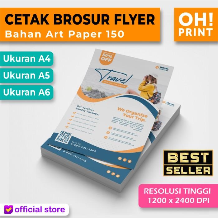 Jual Cetak Brosur A5 Flyer | Print Brosur Leaflet Art Paper 150 - Kota ...