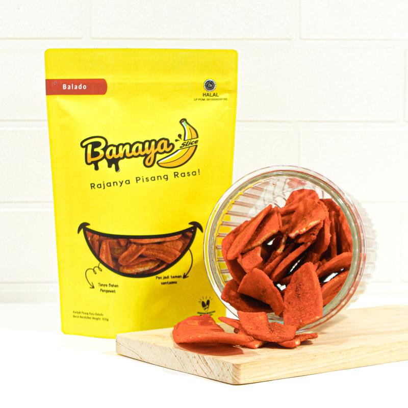 Keripik Pisang Banaya Slice Rasa Balado 100 Gram - Shop | Tokopedia