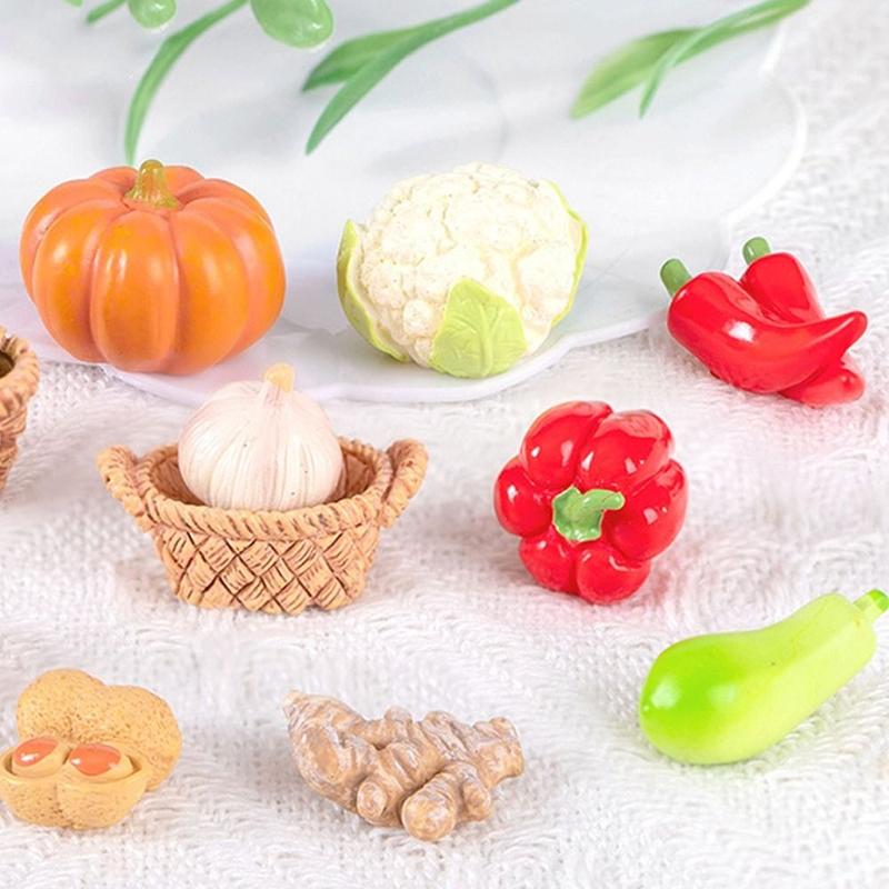 Kid Toy Cute Vegetable Figurines Miniatures Mini Handicrafts - TikTok ...