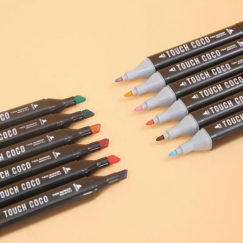 Dual Brush Marker Pen Set, 168pcs/set Spring Oil-based Double-ended ...