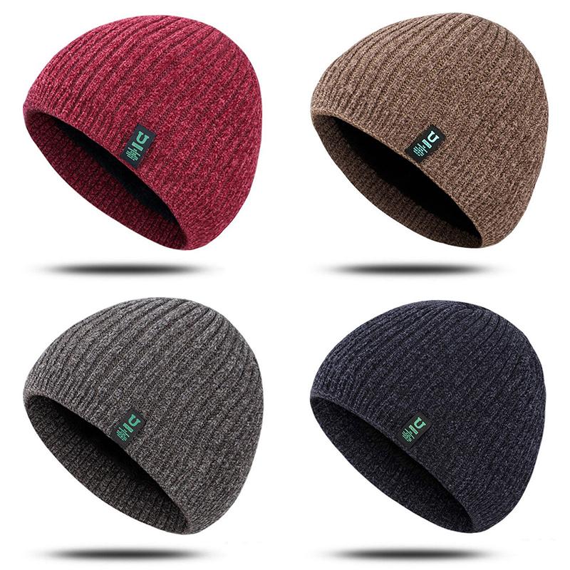 Men's Winter Knit Hats Soft Stretch Cuff Beanies Cap Comfortable ...