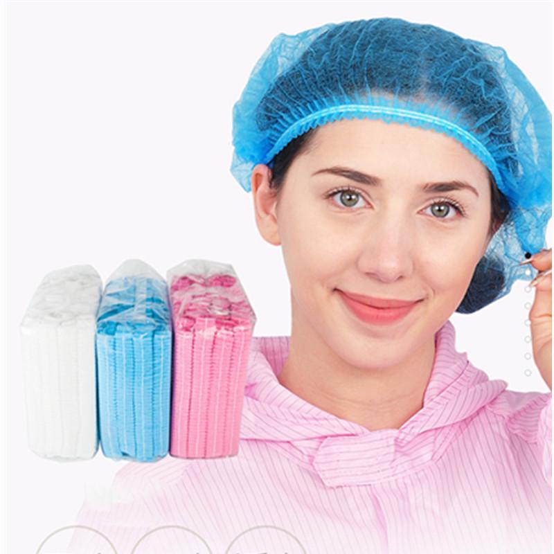 100PCS Disposable Bouffant Cap Non Woven Bath Shower Hair Caps - TikTok ...