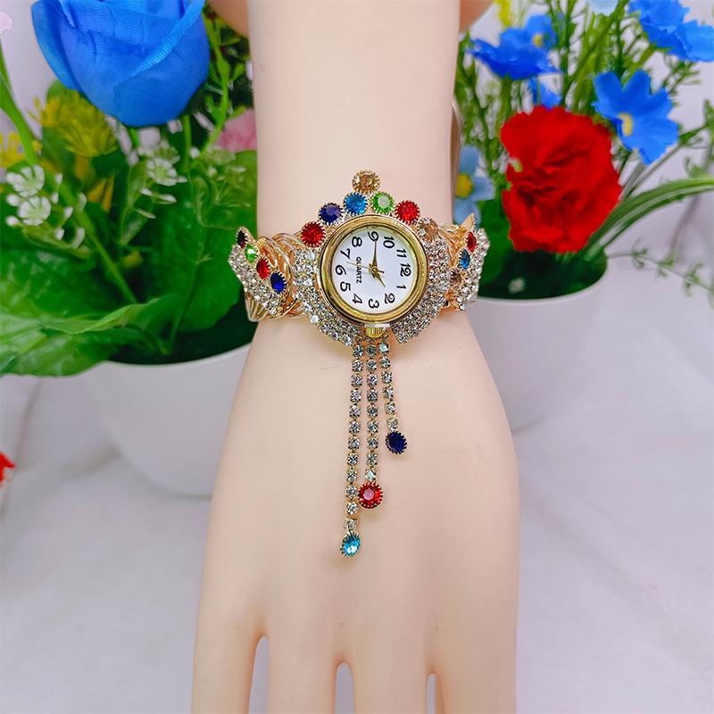 Jam Tangan Kuarza Berlian, Untuk Wanita, Mewah, Berlian Penuh, - TikTok ...
