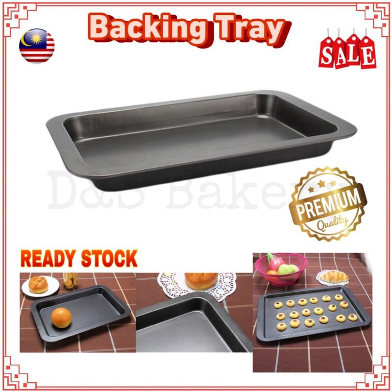 D&S Non-Stick Rectangular Backing Tray Oven Platter Baking Pan - TikTok ...