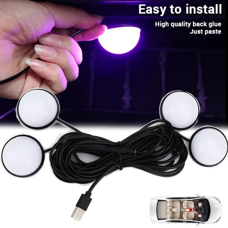4 IN 1 Home Use Decoration Light Car LED Foot Ambient Lights - TikTok ...