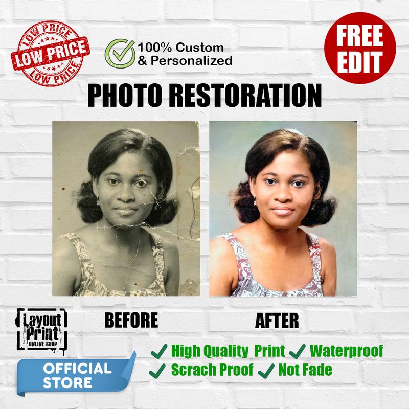 Photo Restoration A4 size - Professional Quality - Decor - TikTok Shop Philippines