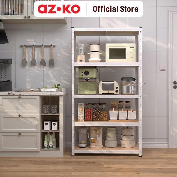 Promo AZKO Krisbow Rak Besi Tingkat - Putih Storage Rack Metal Tempat ...