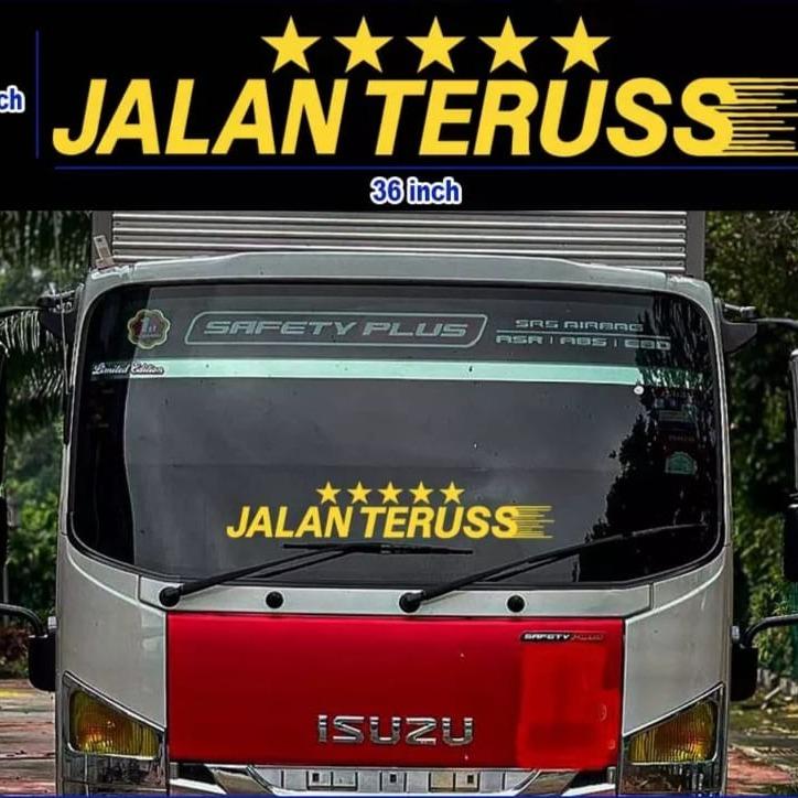 JALAN TERUS LIMA BINTANG LORRY STICKER / CS084 - TikTok Shop Malaysia