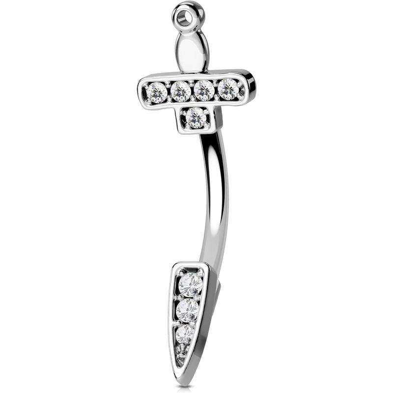 Rook Piercing , 16G 316L Surgical Steel Daith Earrings, Dagger - TikTok ...