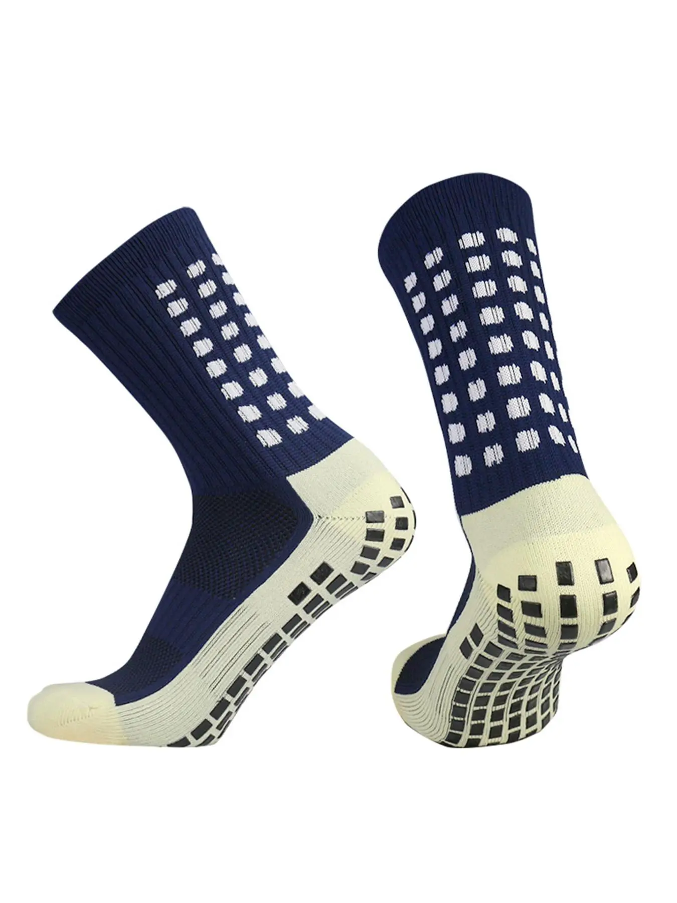 Men's 2023 1 Pair Professional Non-slip Grip Sock Soccer, Anti Slip ...