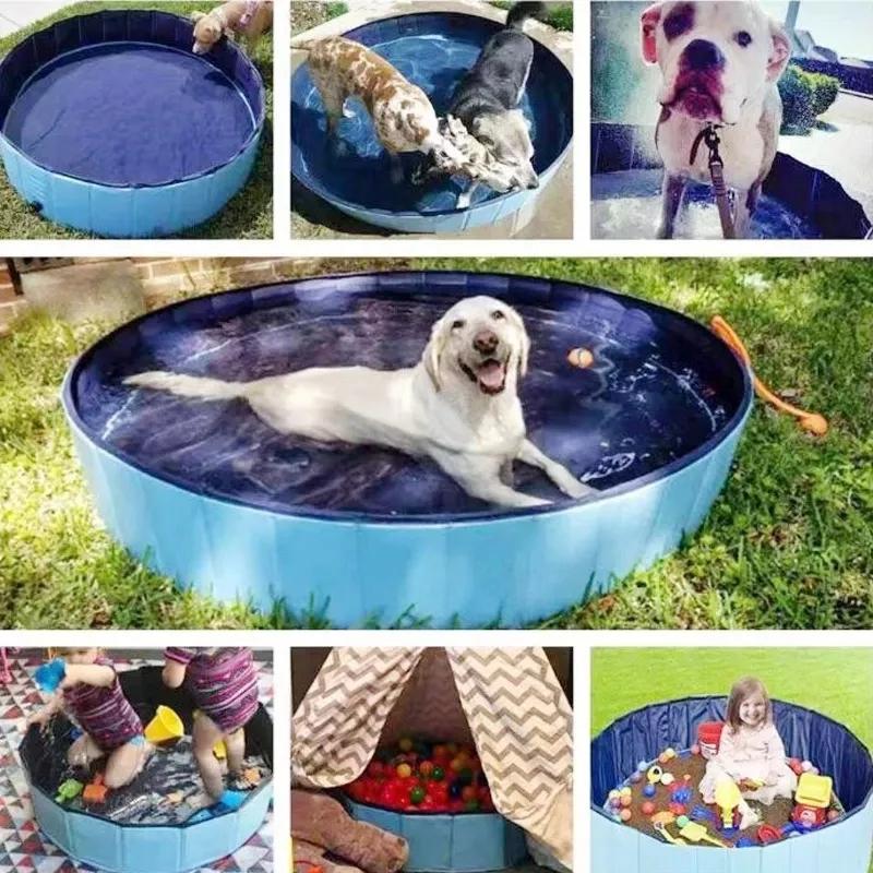 Outdoor Bathing Foldable Pet Swimming Pool Portable Dog Pool - TikTok ...