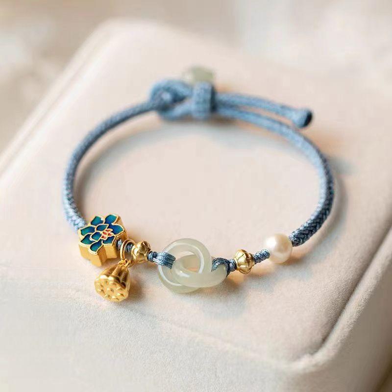 Interlocking Hetian Yu Safety Buckle Bracelet Special-Interest - TikTok ...