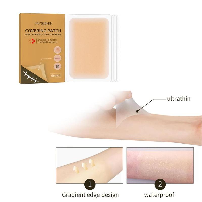 6Pcs Tattoo Cover up Sticker, Waterproof Skin Blemish Cover Flesh ...