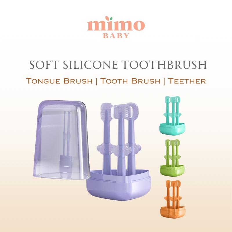 Mimo Baby Berus Gigi & Lidah, Gusi, Teether Silikon Bayi | Cute ...