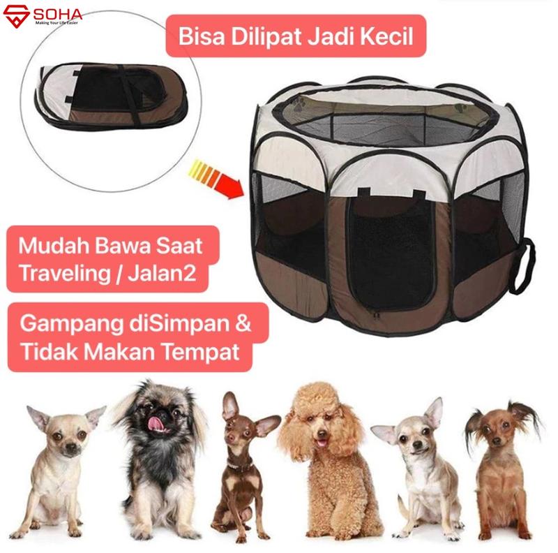 AHP-01 Kandang Pet Travel Tenda Kucing Tempat Tidur Kandang Anjing ...