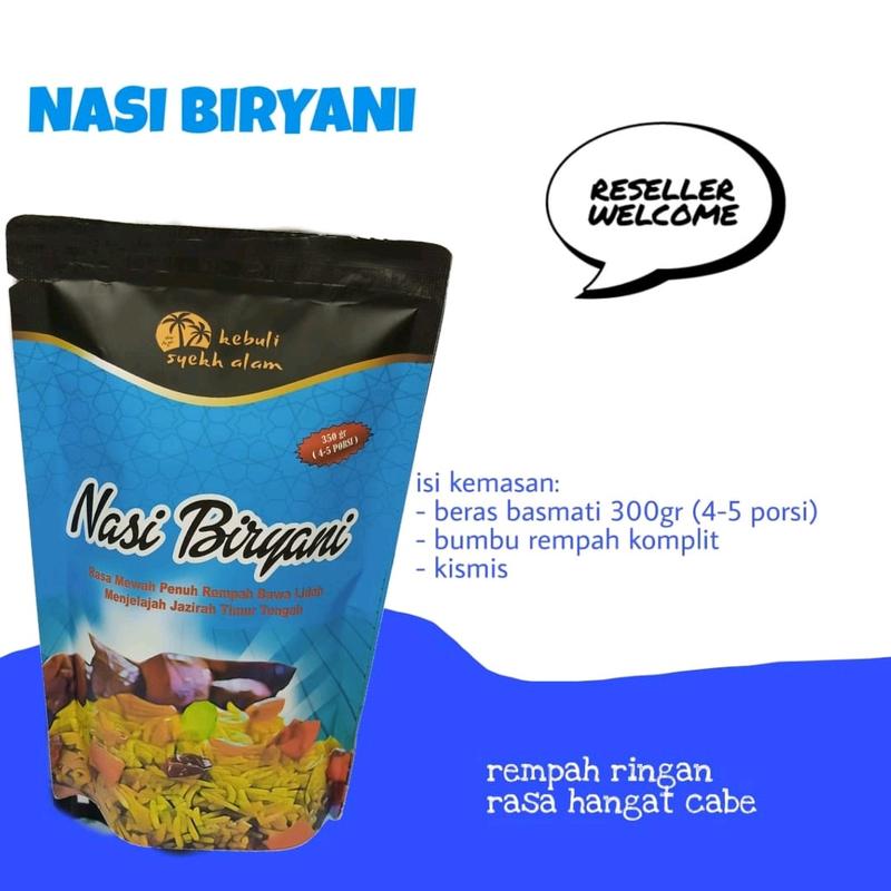 PAKET NASI BIRYANI INSTAN SYEKH ALAM ALA INDIA BERAS BASMATI - Shop ...