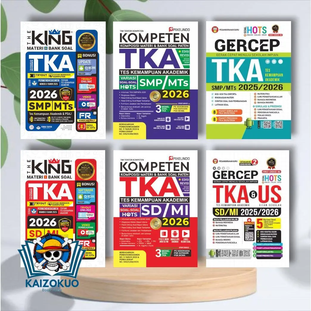 BUKU KOMPETEN TKA SD 2026 | BUKU KOMPETEN TKA SMP 2026 | BUKU THE KING ...