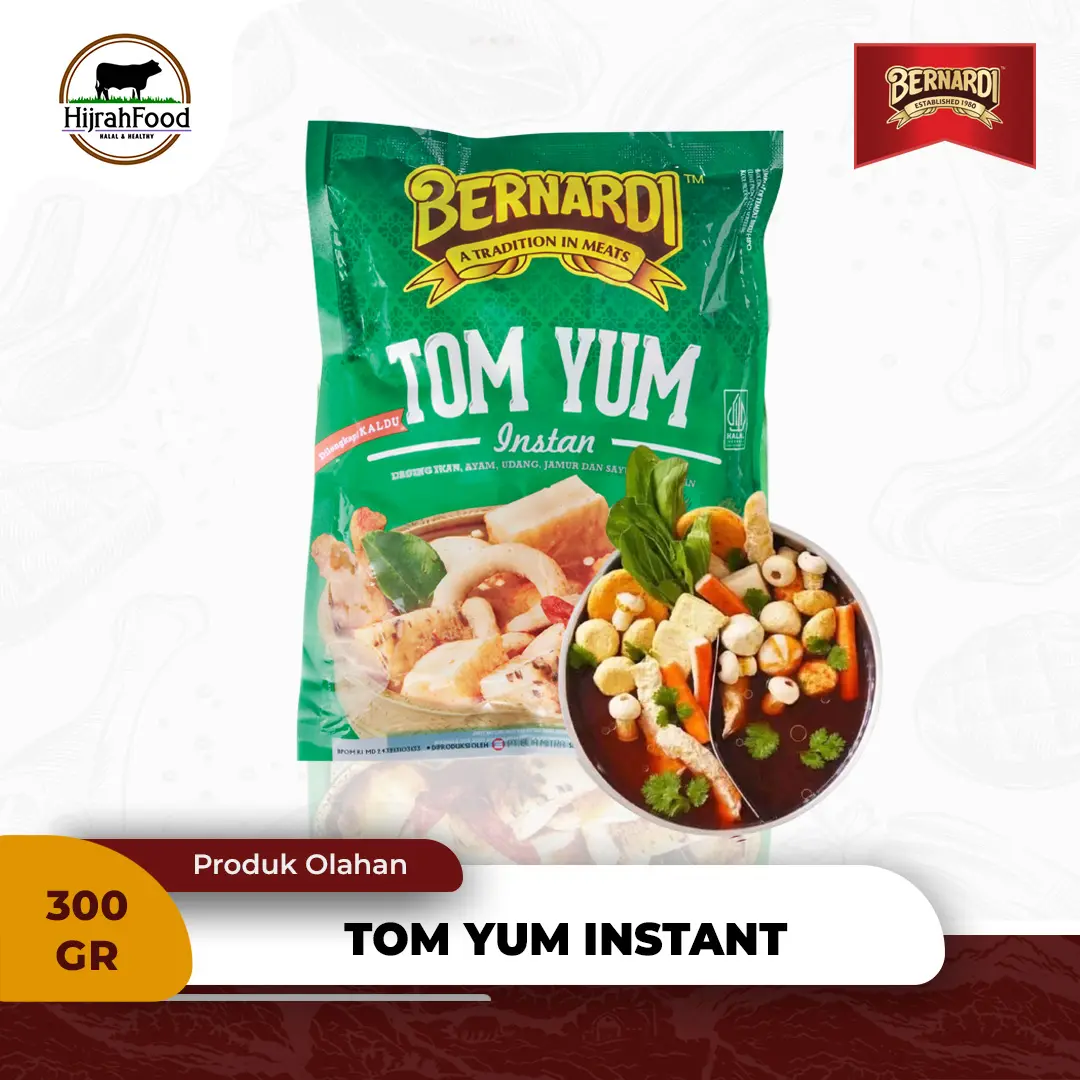 Bernardi Tom Yum Set Instant | Paket Hot Pot Kuah Tom Yum - 300 gram ...