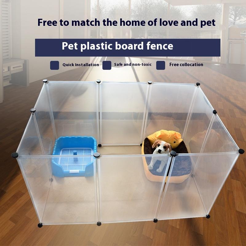 Pet Transparent Fence Fence Free Combination Multi functional Dog Nest ...