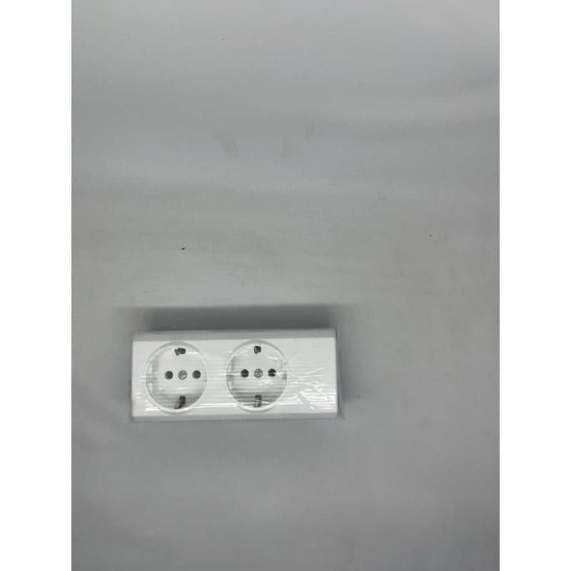 Stop Kontak 2 Lubang Broco Putih (15321) Socket Terminal Kuningan 2P ...