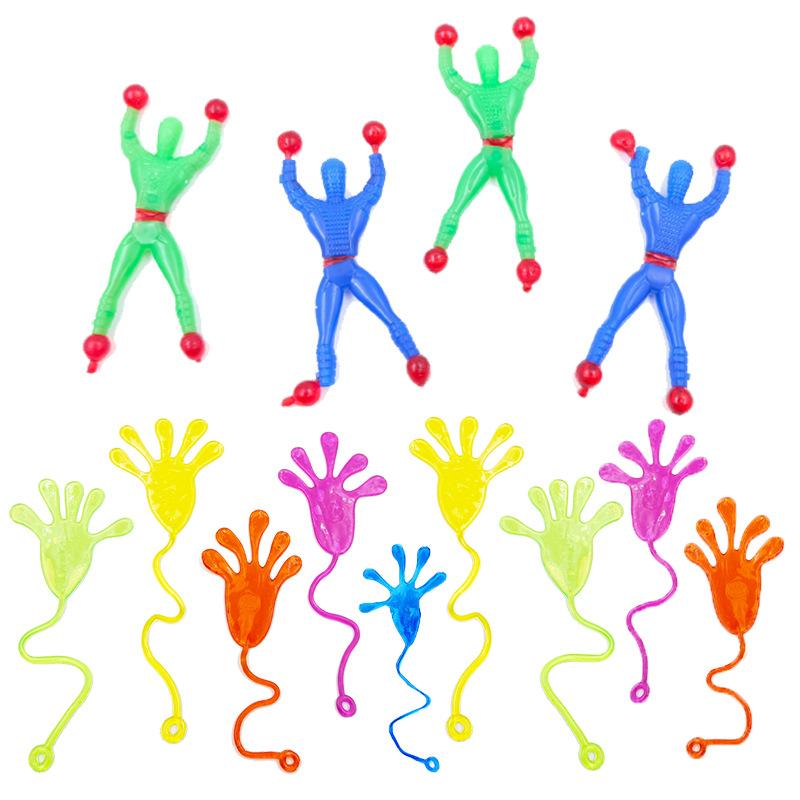 Flexible Climb Sticky Men Wall Toy Kids Toys Climbing Flip Plastic ...