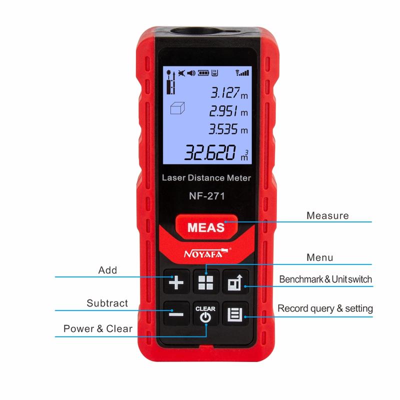 Laser Measure Instruments Mini Digital Laser Distance Meter 50m ...