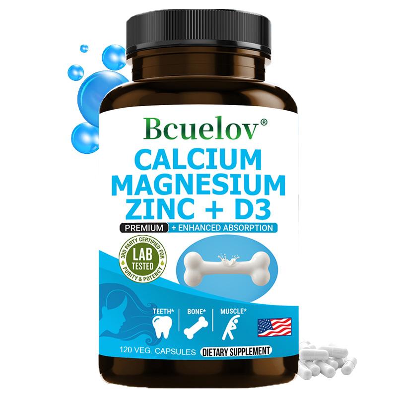 Bcuelov Calcium Magnesium Zinc + Vitamin D3 Health Supplement, - TikTok ...