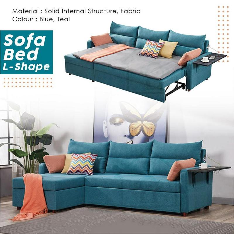 MYH Furniture SOFA BED / L-SHAPE 3 SEATER SOFA / ADJUSTABLE SOFA ...