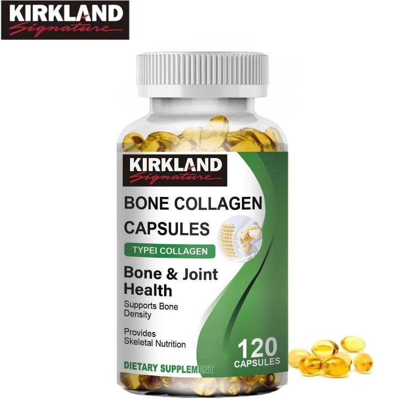 Collagen Bone Capsules Formula with Calcium Magnesium for Strong ...