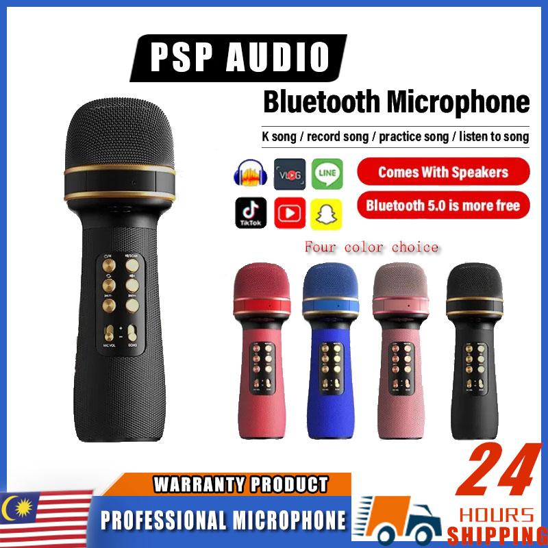 Bluetooth Handheld Microphone Karaoke High Quality Holder Speaker ...