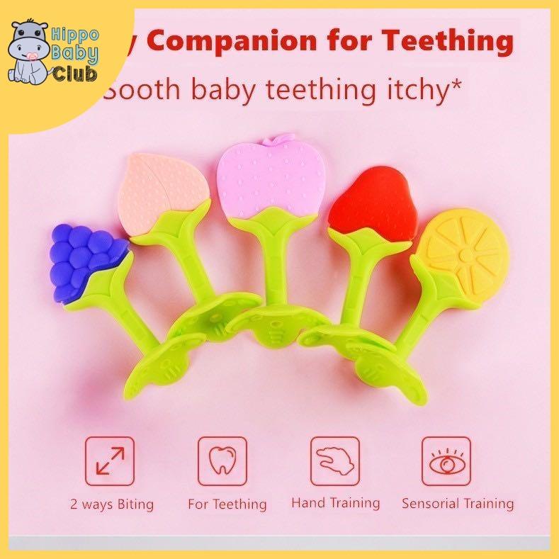 Baby Soft Silicone Fruit Teether BPA Free Baby Infant Bite Teethers ...