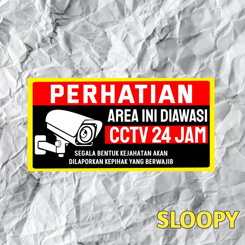 Stiker CCTV Murah | Stiker CCTV 24 jam | Stiker Sign Kamera CCTV - Shop ...
