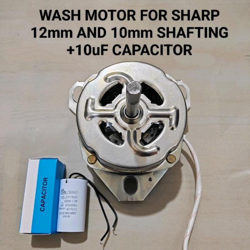 wash motor for sharp + 10uF capacitor / wash motor washing machine/wash ...