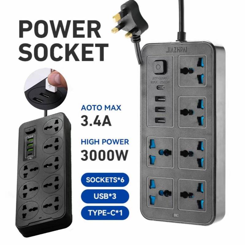 Electric extension Sket 6 power Sket extension wire USB port - TikTok ...