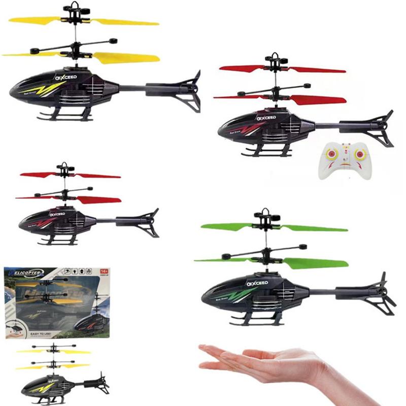 Boys Gift Plastic RC Helicopters Rechargeable Mini Flying Helicopter ...