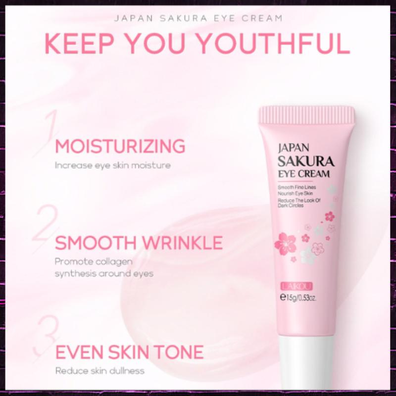 Laikou Sakura Eye Cream Anti-Wrinkle Anti-Age Skin Firming Serum ...