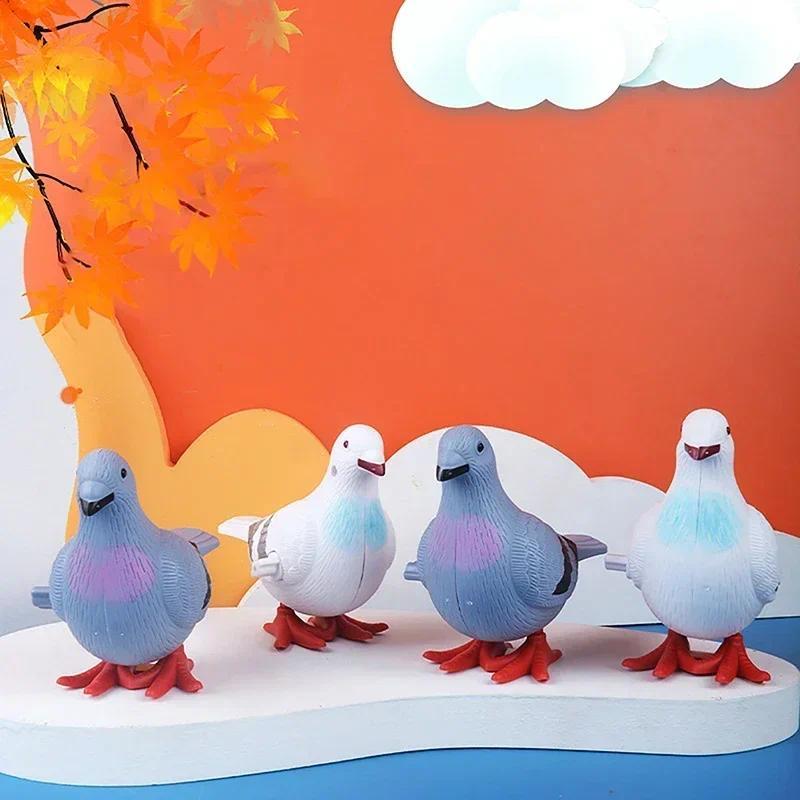 Clockwork Toys Jumping Pigeons, Simulated Animals, Cute Winding Jumping ...