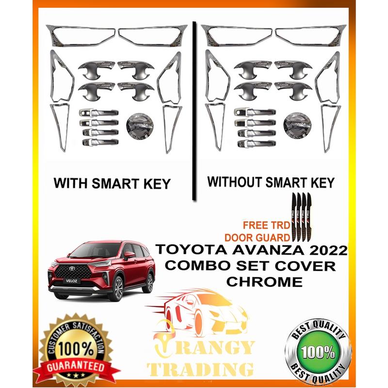 Toyota Avanza 2022 to 2025 G/E/J Variant Garnish Combo Set Cover ...